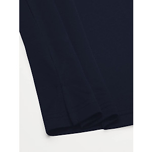 PGA TOUR Men's Big and Tall Airflux Short Sleeve Solid Golf Polo-Shirts, True Navy, 3X