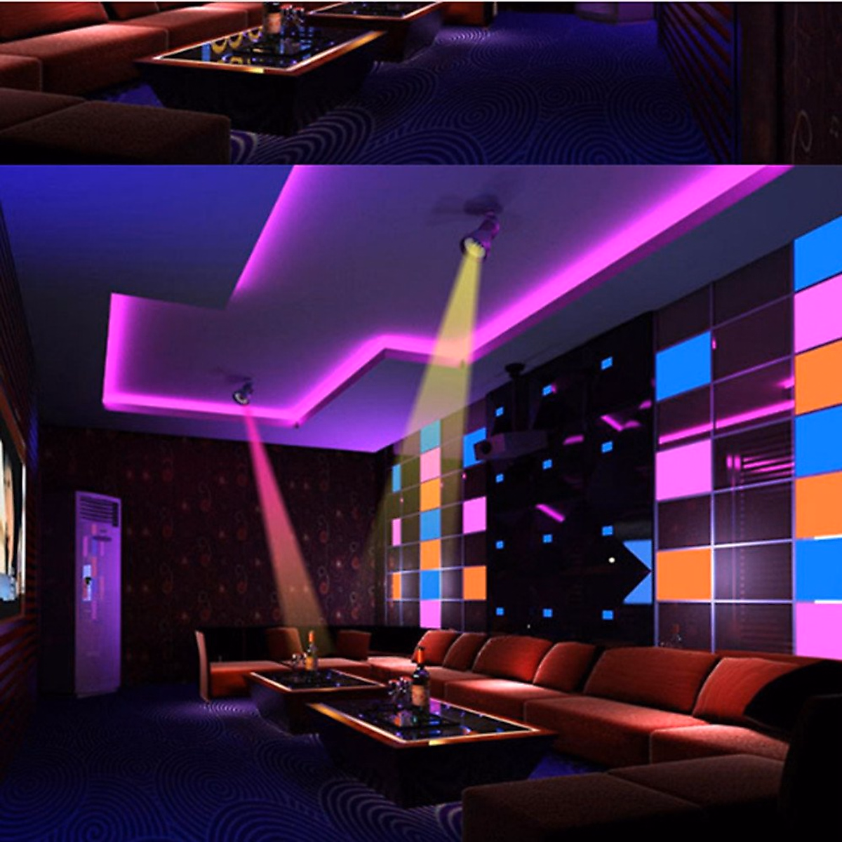 OMTO E26/E27 3W RGB Color Changing Spotlight with IR Remote Control Mood Ambiance Lighting Colorful LED Light Bulbs,Dimmable 85-265V (Pack of 5)