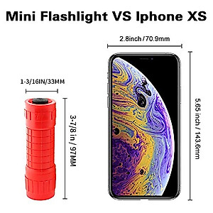 30-Pack Small Mini Flashlight Set, 5 Colors, COB LED Handheld Flashlight with Lanyard,90-Pack AAA Battery Included for Kids/Night Reading/Party/Camping/Emergency/Hunting