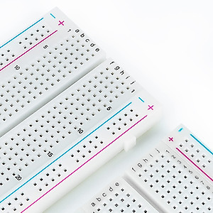 SunFounder 5PCS Breadboards Kit Include 3PCS 830 Point 2PCS 400 Point Solderless Breadboard Compatible for Arduino Proto Shield Distribution Connecting Blocks