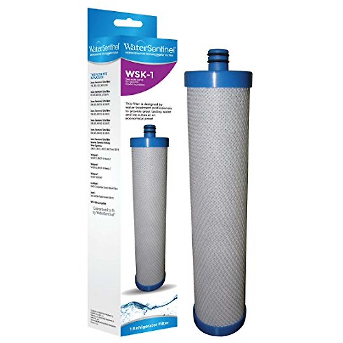 WaterSentinel WSK-1 Replacement Water Filter: Fits Whirlpool WHER12 Filters