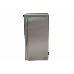 Stainless Steel Enclosure - 24" x 24" x 12" - Flip Cover Lid - Natural Finish - N3R