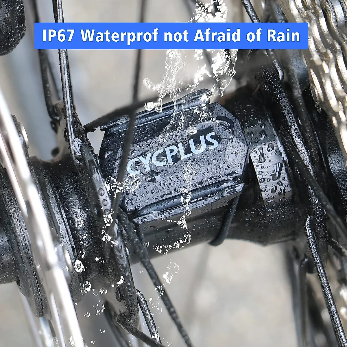 CYCPLUS Cycling Speed and Cadence Sensor Bluetooth & ANT+ Wireless Bike Cadence Sensor Speed IP67 Waterproof- C3 X 2