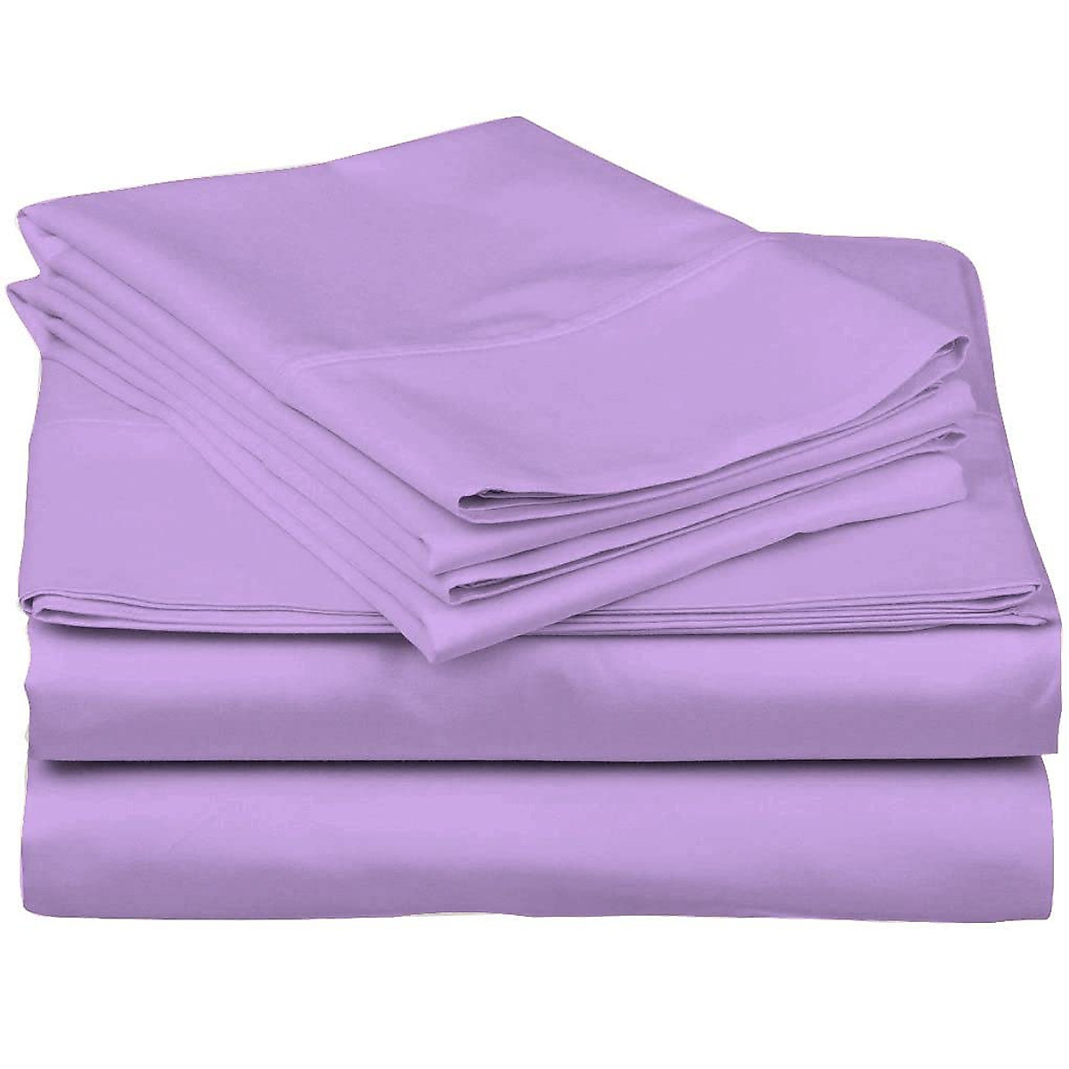 BedFantasy Lilac 6 Piece Luxury Bedding Sheet Set Full Size 1000 Thread Count, 100% Egyptian Cotton 18 Inch Deep Pocket Bed Sheets