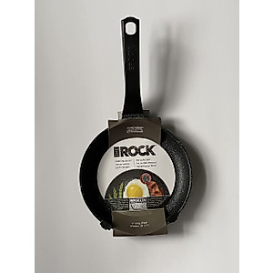 Heritage The Rock Egg Frying Pan, Aluminum Body, Dishwasher & Oven Safe, Black, 18cm