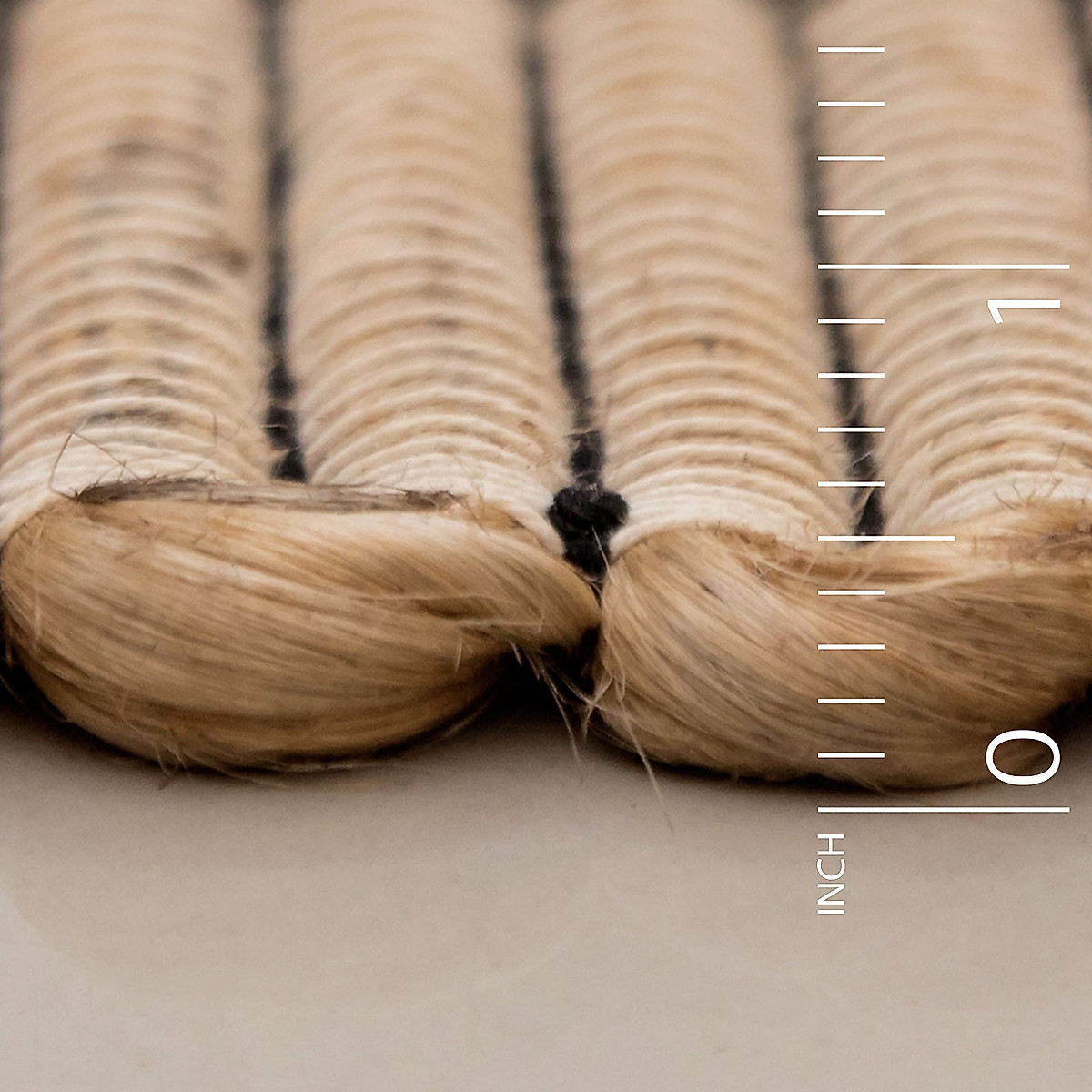 Eco Crave 3x5 Ft Jute Natural Area Rug, 100% Hand Woven Rug for Indoor Front Entrance Kitchen, bedrooms & Bathrooms, Low-Pile Floor Carpet, Premium Quality Home Decor.