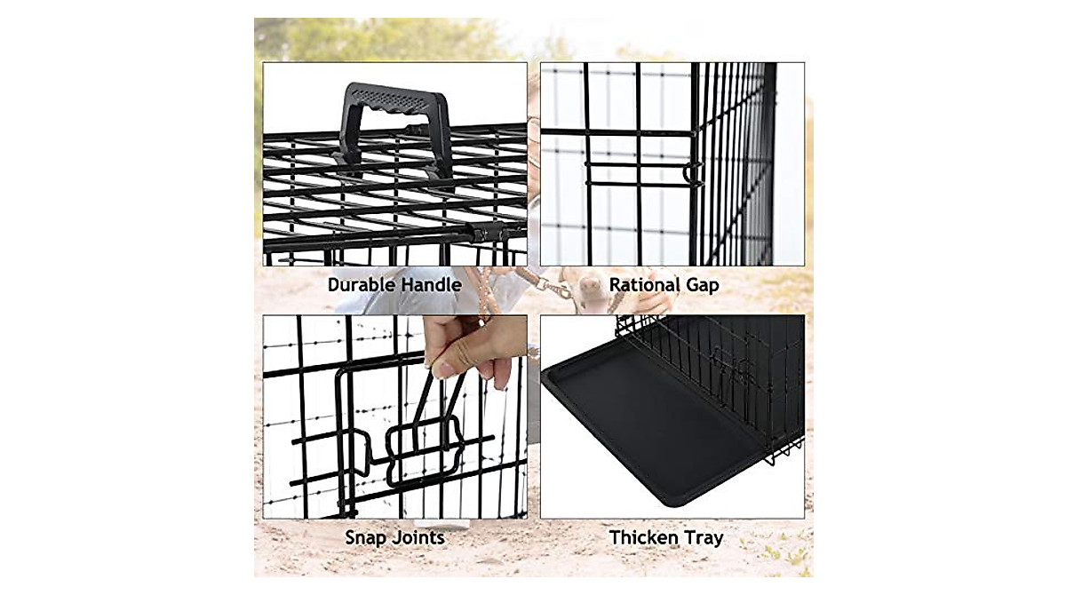 48 inch Dog Cage Large XXL Dog Crates for Large Dogs Folding Dog ...