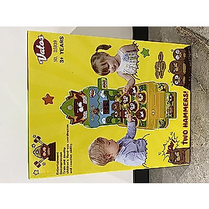 VATOS Whack Game Mole, Mini Electronic Arcade Game with 2 Hammers, Pounding Toys Toddler Toys for 3 4 5 6 7 8 Years Old Boys Girls, Whack Game Mole Toy, Developmental Toy Interactive Toy