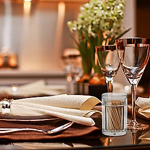 GLEAVI Cotton Pad Dispenser 3Pcs Holder Dispenser Cotton Swab Storage Box Cotton Cotton Round Pads Holder Apothecary Jar Makeup Remover Pad Containers for Bathroom Toothpick Dispenser