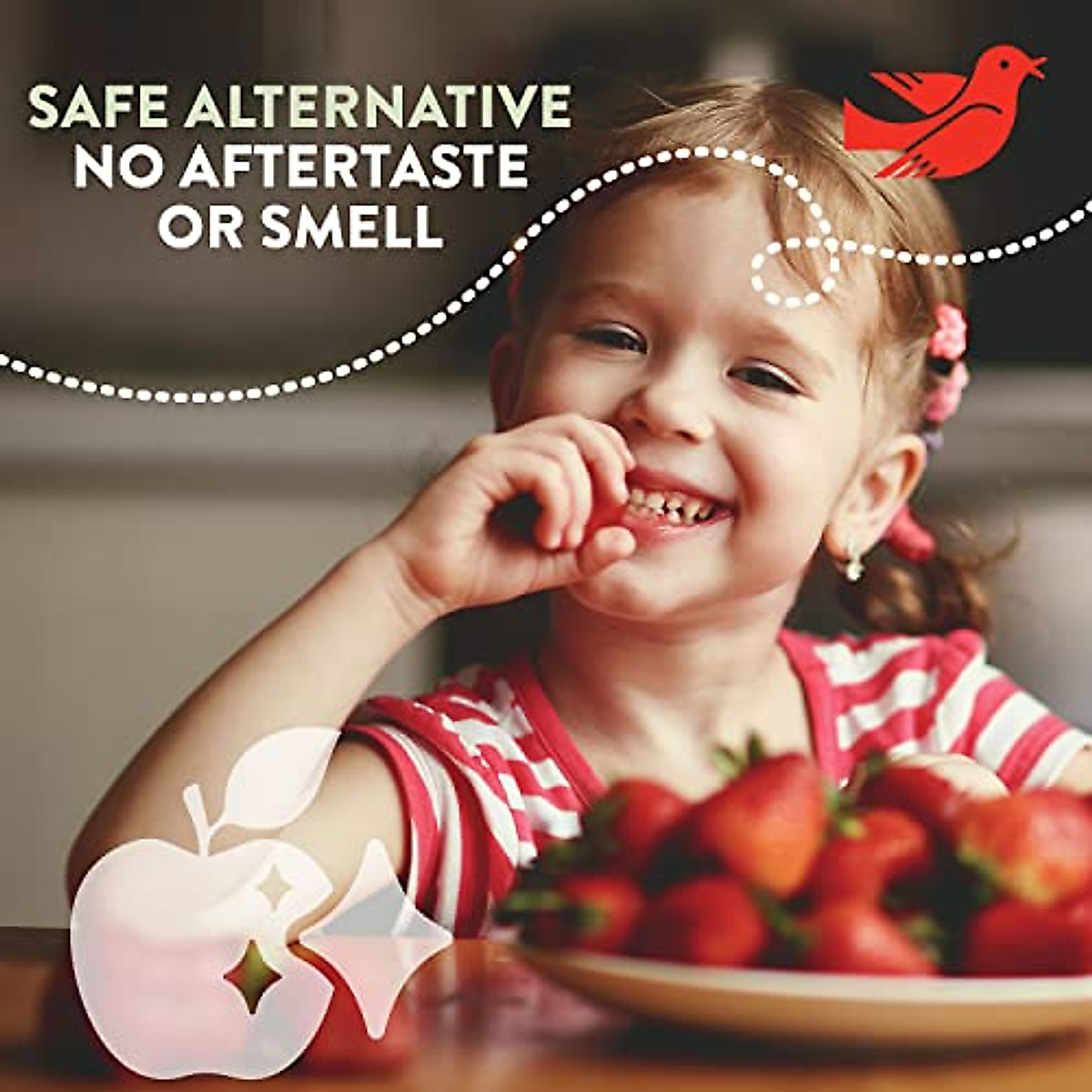 Rebel Green Fruit & Veggie Wash - Natural Produce Wash - Plant-Based Vegetable Wash - Fruit and Vegetable Wash with No Aftertaste - Sustainable Food Wash - (Half Gallon Refill Bottle)