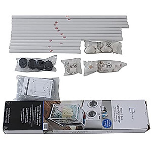 Deahun Mainstays 3 Bag Mesh Rolling Sorter Laundry Cart