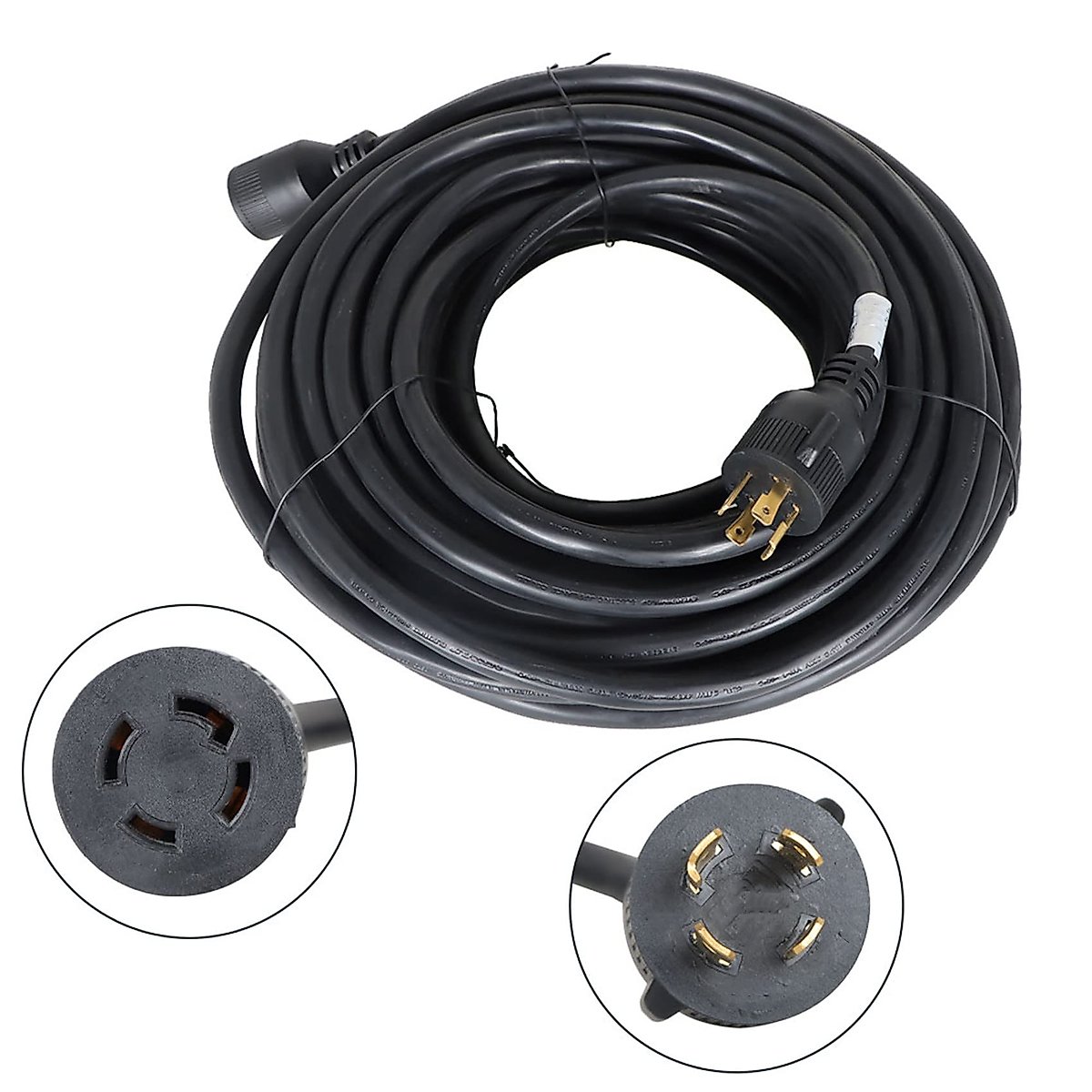 labwork 100FT 4 Prong 30 A Generator Cord L14-30P to L14-30R Generator Extension Cord Pre-Drilled Power Inlet Box Water Proofing Combo Kit L14-30P Generator Inlet Box 125/250 Volts
