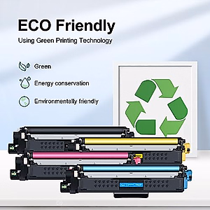 myCartridge TN227 High Yield Toner Cartridge 4 Pack Replacements for TN-227BK/C/M/Y High Yield Brother HL-L3290CDW HL-L3270CDW/L3210CW MFC-L3770CDW, TN-227 TN-223BK/C/M/Y Toner Cartridges