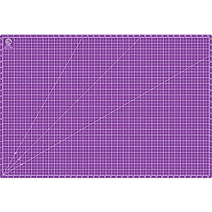KC GLOBAL A1 (38"x26") Professional Grade Self-Healing Cutting Mat (Purple) - Odor-Free, Reversible, Eco-Friendly, Durable Bright Surface. Premium Desk Mat for Crafters, Quilters, and Hobbyist