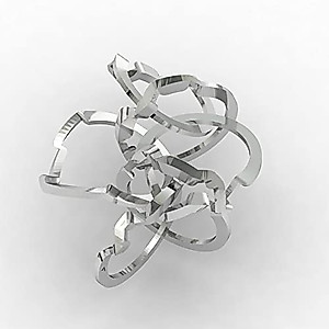 OFLIUM Puzzle ring Loopy Six design 925 sterling silver handmade Turkish puzzle ring interlocking knott friendship ring all size (14)