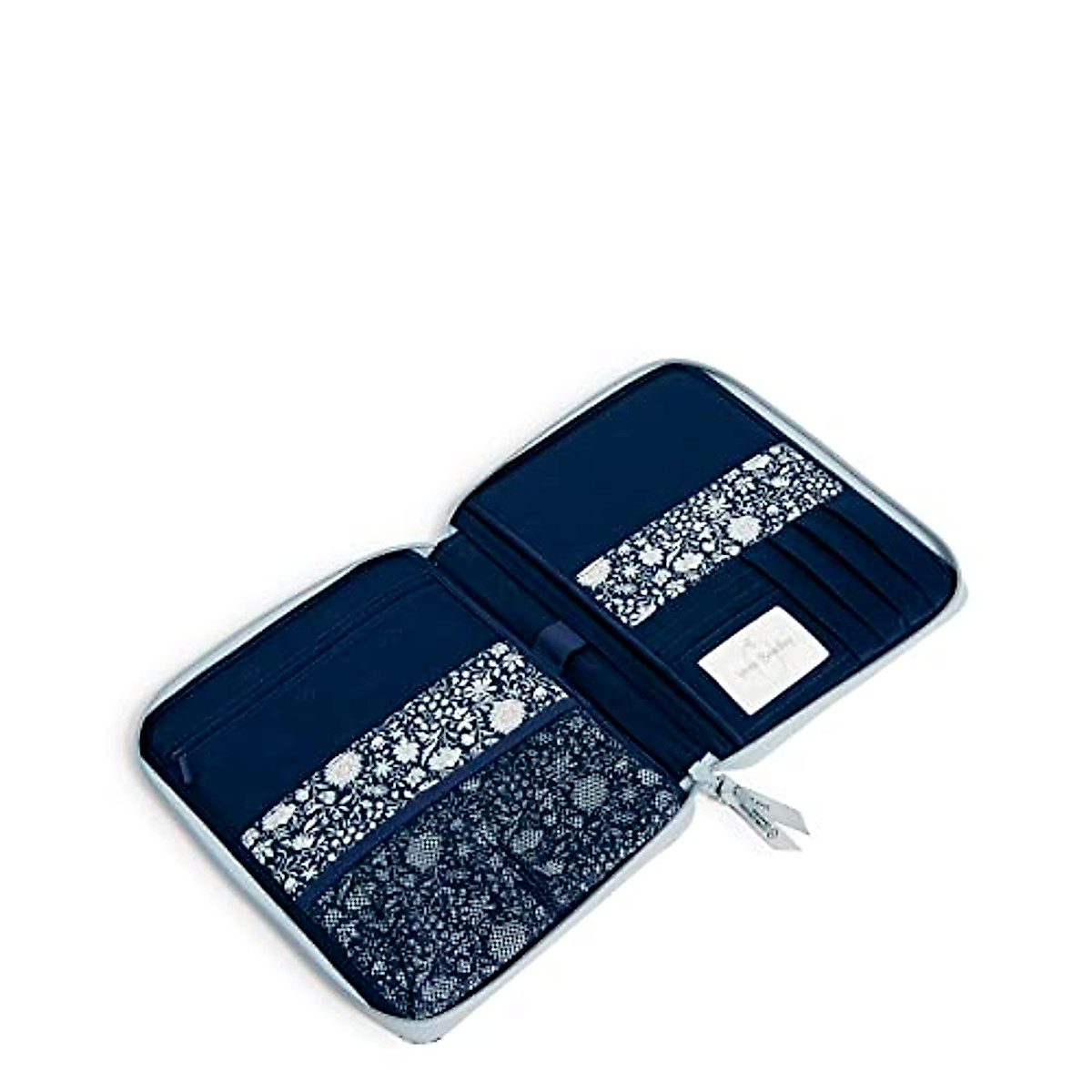 Vera Bradley Women's Cotton Tablet Organizer, Perennials Gray - Recycled Cotton, One Size