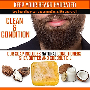 Tame's Orange Walnut Beard Soap and Tame's Hair and Beard Armor Bundle