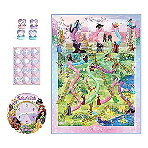 Hasbro Gaming Chutes and Ladders: Disney Princess Edition Board Game for Kids Ages 3 and Up, Preschool Game for 2-4 Players (Amazon Exclusive)