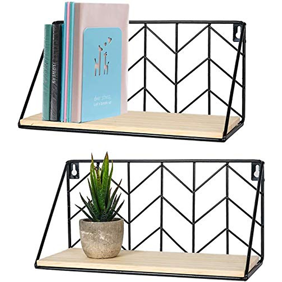 TIMEYARD Floating Shelves Teen Girl Room Decor, Wall Mounted Shelf Wood Shelves for Wall, Wall Shelves for Bedroom, Living Room, Bathroom, Kitchen