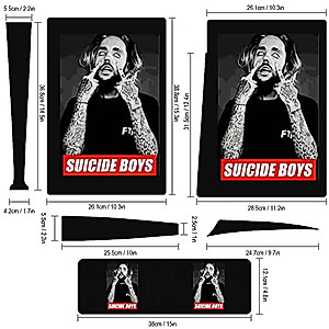 PS5 Skin Sui-cideBoys for Playstation 5 Disc Edition with Console and Dualsense Controller Full Set