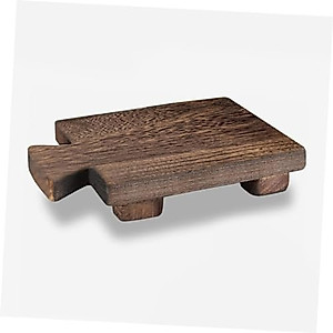 SHOWERORO Coffee Small Stool Plant Stands Small Wood Stool Simple Wood Stool Wooden