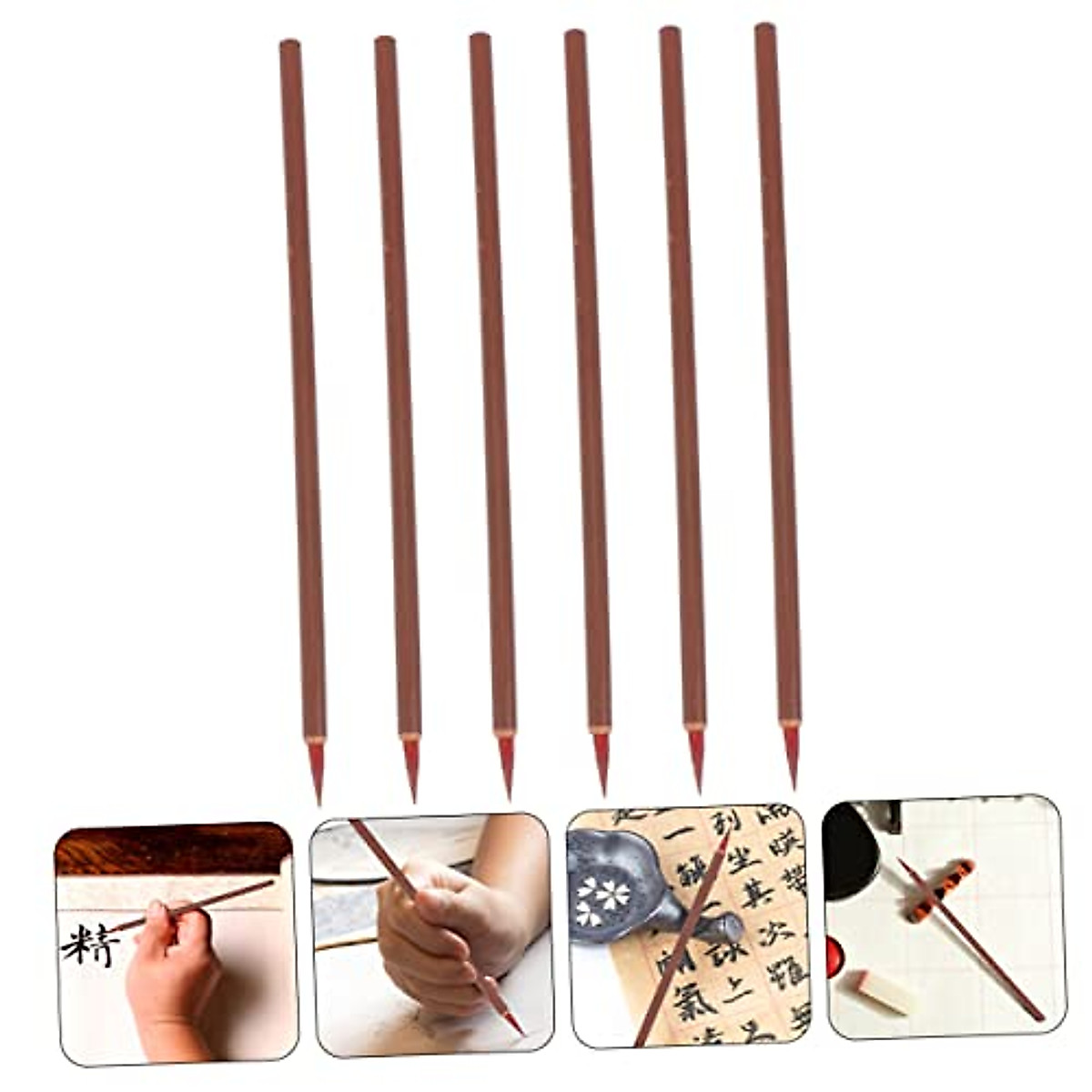 STOBOK 24 Pcs Writing Brush Miniature Painting Brushes Tiny Paint Brushes Professional Paint Brushes Paint Brush Set Calligraphy Kits for Beginners Coloring Painting Brushes Major Ink
