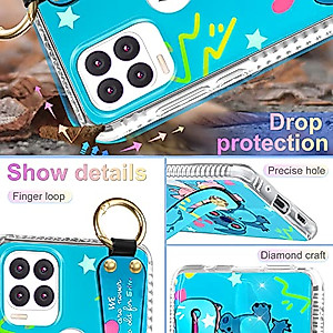 Trendy Fun Stitc for Motorola G Stylus 5G 2021 Case with Wrist Strap for Girls Women Girly Cute Cartoon Character Wristband Lanyard Aesthetic Kawaii Phone Cases Cover for Motorola G Stylus 5G 2021