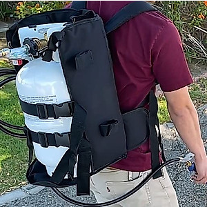 Flame King Propane Backpack 500,000 BTU Torch Kit with Squeeze Valve for Weeding, Asphalt Melting, Ice Melting, Fire Starting, Woodworking