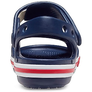 Crocs Unisex-Child Bayaband Sandals, Navy/Pepper, 9 Toddler