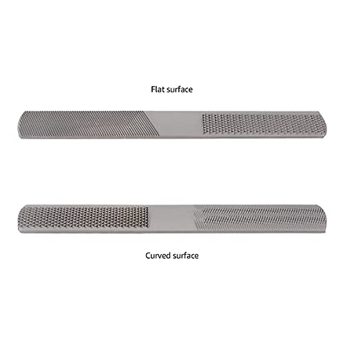 Amazon Basics 4-in-1 Multi-Function Wood Rasp File, Hardened Alloy Steel - 8-inch