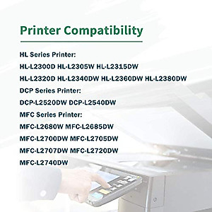 ZIPRINT Compatible Drum Unit Replacement for Brother DR630 DR-630 Drum Unit for HL-L2380DW MFC-L2700DW MFC-L2707DW MFC-L2685DW HL-L2305W DCP-L2520DW Printer (1 Black)