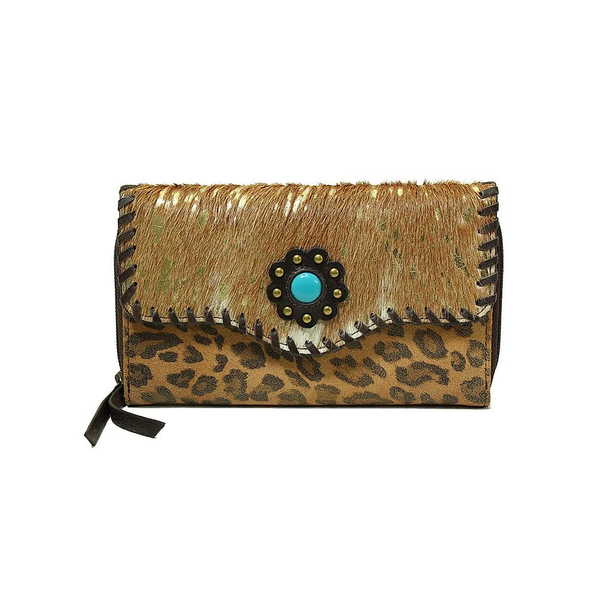 Nocona Ladies Aspen Style Cheetah Wallet, Multicolor