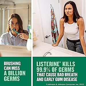Listerine Freshburst Antiseptic Mouthwash for Bad Breath, Kills 99% of Germs That Cause Bad Breath & Fight Plaque & Gingivitis, ADA Accepted Mouthwash, Spearmint, 1 L