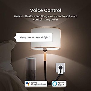 Broadlink Smart Plug, Wi-Fi Timer Adapter with Dimmable Night Light, 15 amp Outlet, Works with Alexa, Google Assistant, IFTTT, No Hub Required (SP4L-US)