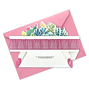 Hallmark Pop Up Birthday Card for Mom (Displayable Succulents and Flowers)