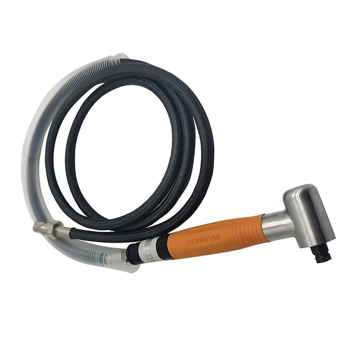 Eaarliyam Pneumatic Micro Grinder Angle Air 90 Degree 3mm Die Pencil Polisher Tool Accessories Kit Orange Power Tools