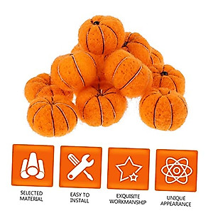IMIKEYA 15pcs Felt Pumpkins Halloween Ornaments Christmas Decor Plant Garland Pumpkin Hanging Decor DIY Decorations Pumpkin Pom Poms Xmas Tree Decor Christmas Hangings Felt Pumpkin Pendent