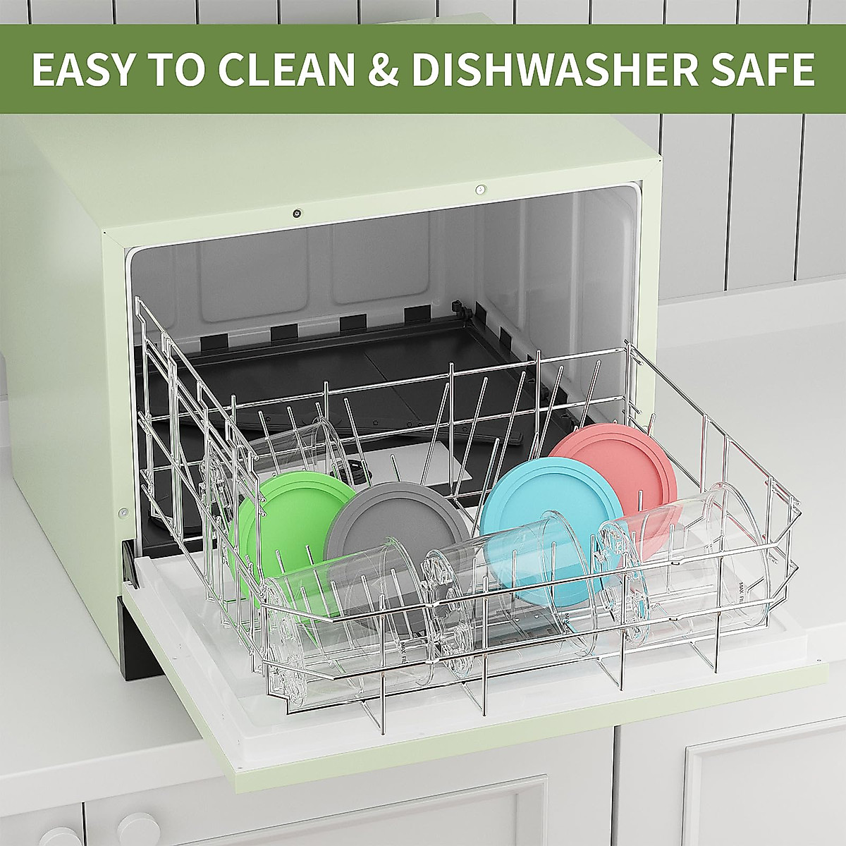 Containers Replacement for Ninja Creami Deluxe Pints and Lids - 4 Pack,16oz Creamy Ice Cream Cups Jars Canisters Set Compatible with NC299AMZ & NC300s Series Ice Cream Maker-Airtight Dishwasher Safe