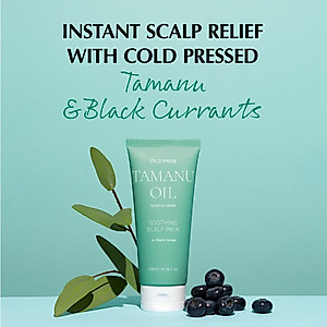 RATED GREEN Cold Press Tamanu Oil Soothing Scalp Pack w/Black Currant | Korean Hair Care Hair Conditioning Mask | Deep Conditioning Hair Mask for Dry Damaged Hair (Pack of 1, 6.76 Fl. Oz)