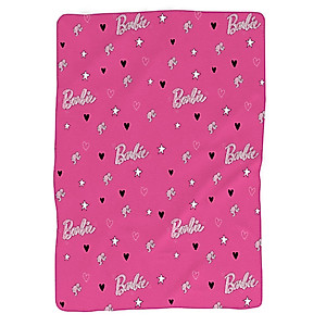 Franco Collectibles Barbie Super Soft Micro Raschel Throw, Barbiecore, 50 in x 70 in, (Officially Licensed Product)