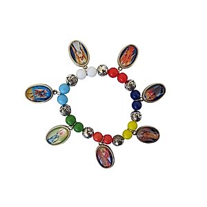 Bracelet with Seven Archangels Medals Angels Pulsera de los Siete Arcángeles