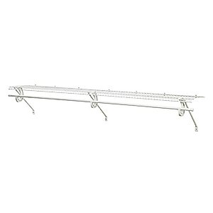 ClosetMaid 5632 Super Slide Ventilated Shelf Kit With Closet Rod, 6' by 12", White