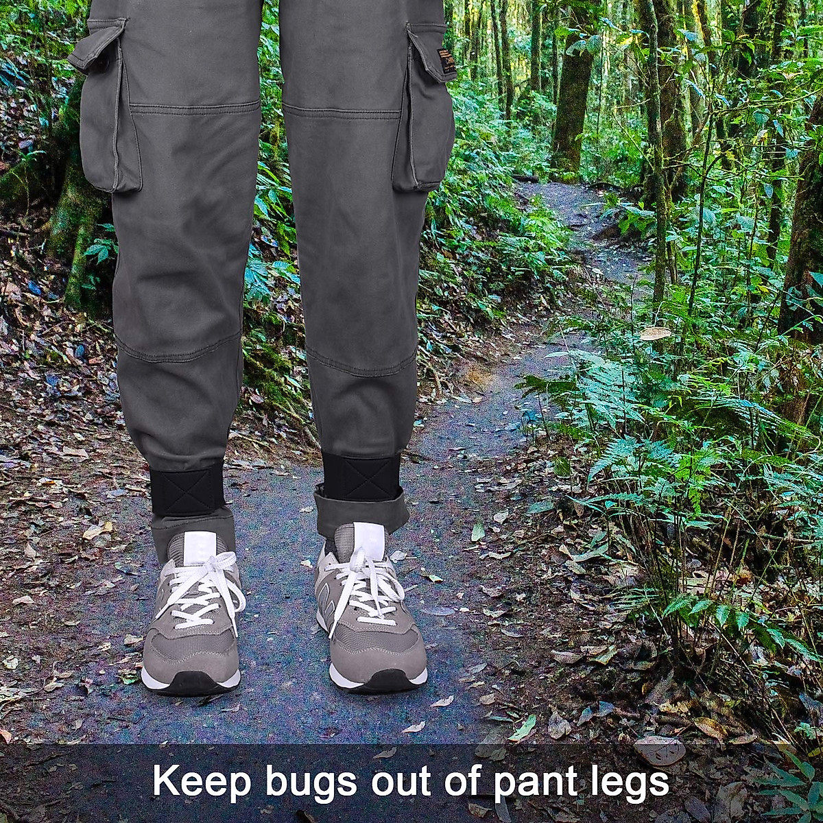 Wisdompro 2 Pcs Neoprene Ankle Blousing Garter Trousers Boot Blousers Strap for Wader Fishing Hunting Biking Military Uniform