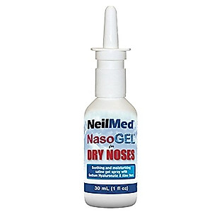 NasoGel Water Soluble Saline Nasal Gel Spray for Dry Noses by NeilMed - 1 fl.oz.- 30 ml