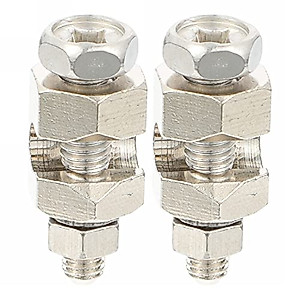 Scicalife 2pcs Solar Panel Grounding Lug Solar Grounding Clip for RV Boat Off Gird Roof Installation Earthing Lug Cable Clamp Wiring Frame Clip Supply