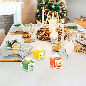 20 Packs Assorted Colored Scented Aromatherapy Candles in Glass with 10 Fragrances Bulk Small Natural Soy Wax Candles for Home Stress Relief Women Christmas Gift