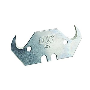 OX TOOLS Pro 10 Pack Heavy Duty Hooked Knife Blades & Dispenser