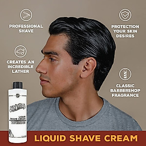 Suavecito Liquid Shave Cream 8 oz. Men's Shaving Professional Product For Machine Use Only