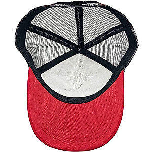 WYZQ Cartoon Dad Hat Cowboy Hat Trucker Hat Retro Men's Women's Baseball Cap for Outdoor Sports Hat (Red)