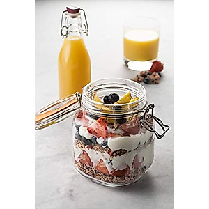 Kilner Square Swing Top Glass Jar | 1L